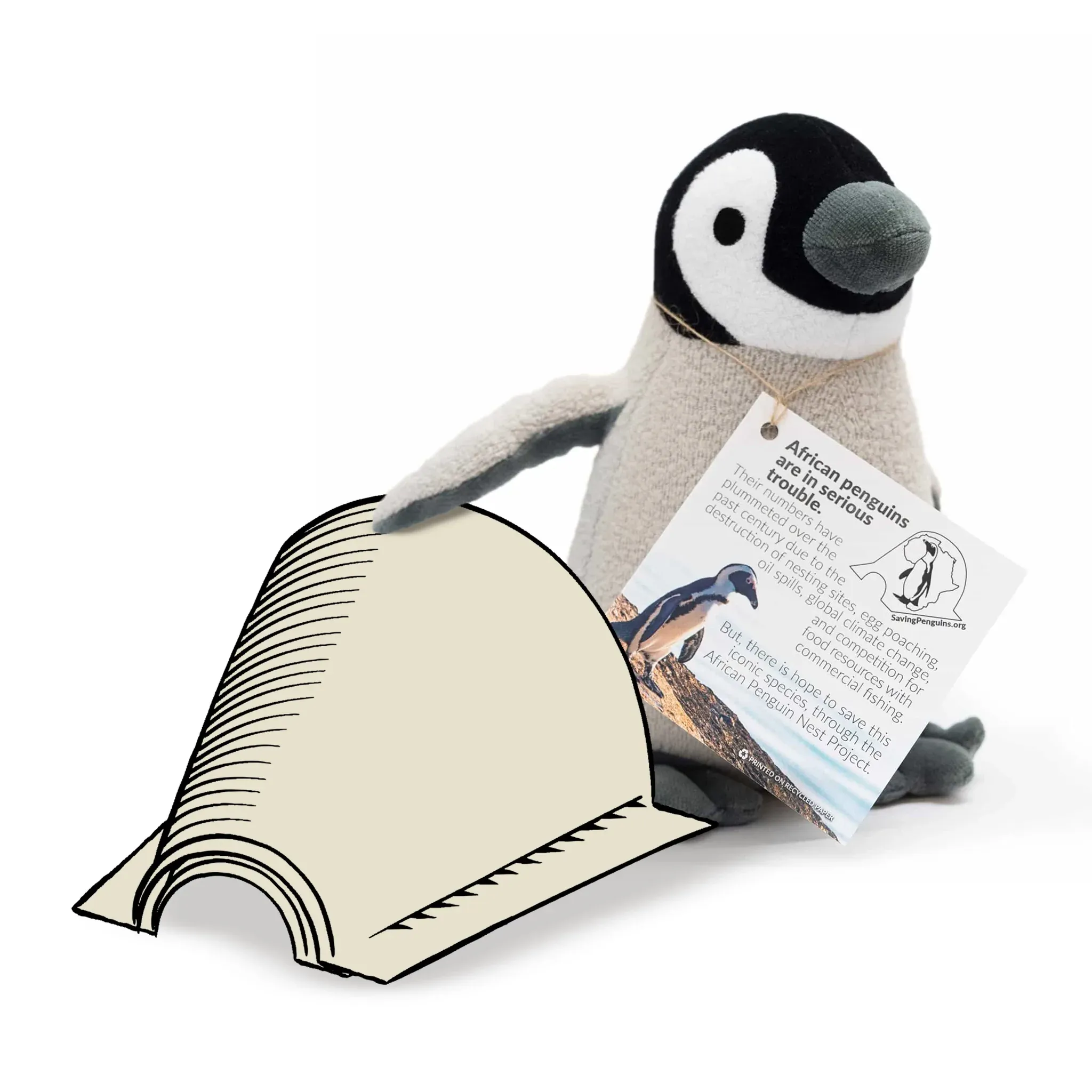 Sponsor A Penguin Nest + Adult Penguin Plush - Saving Penguins!