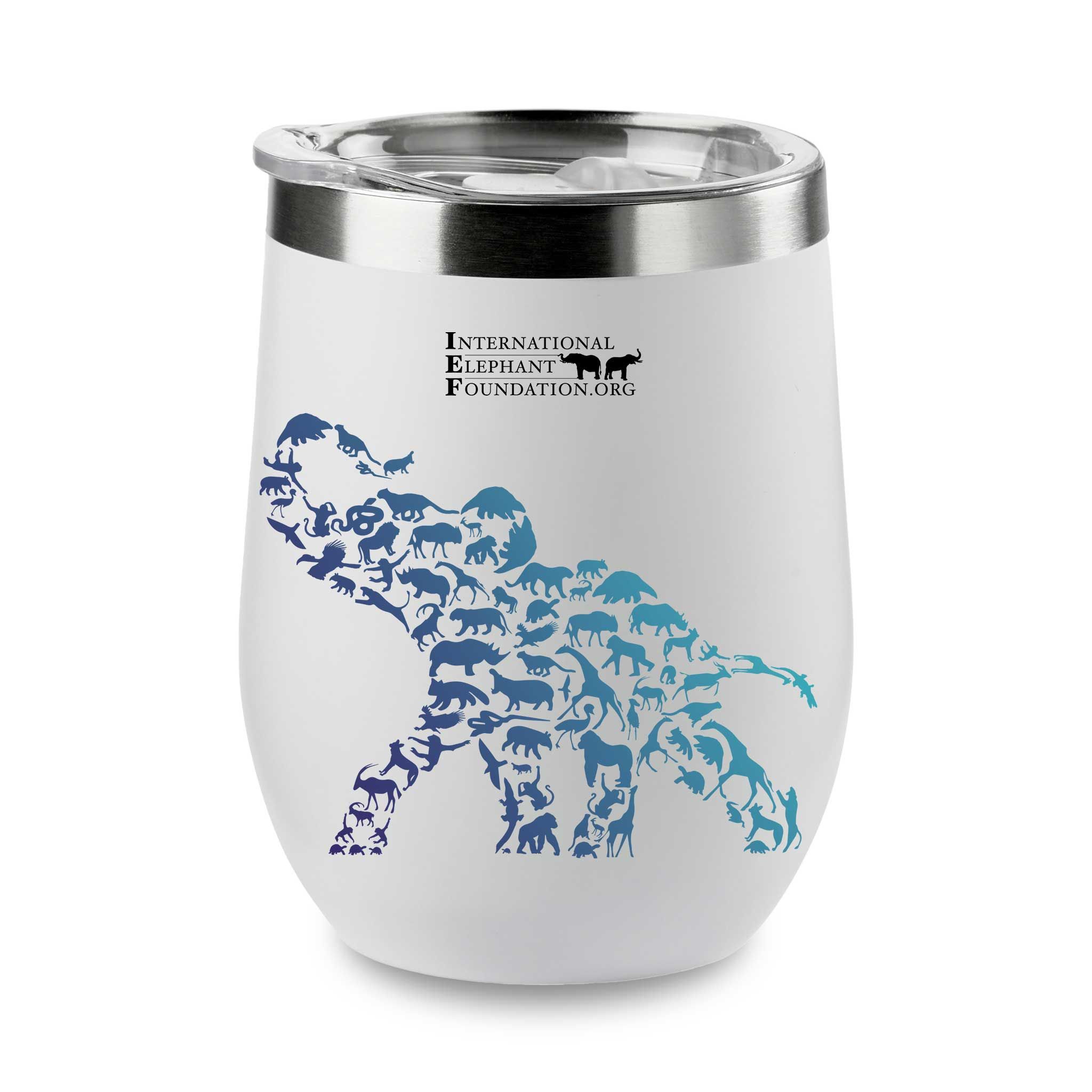 IEF 11 oz Vacuum Insulated Chill Wine Tumbler - International Elephant ...