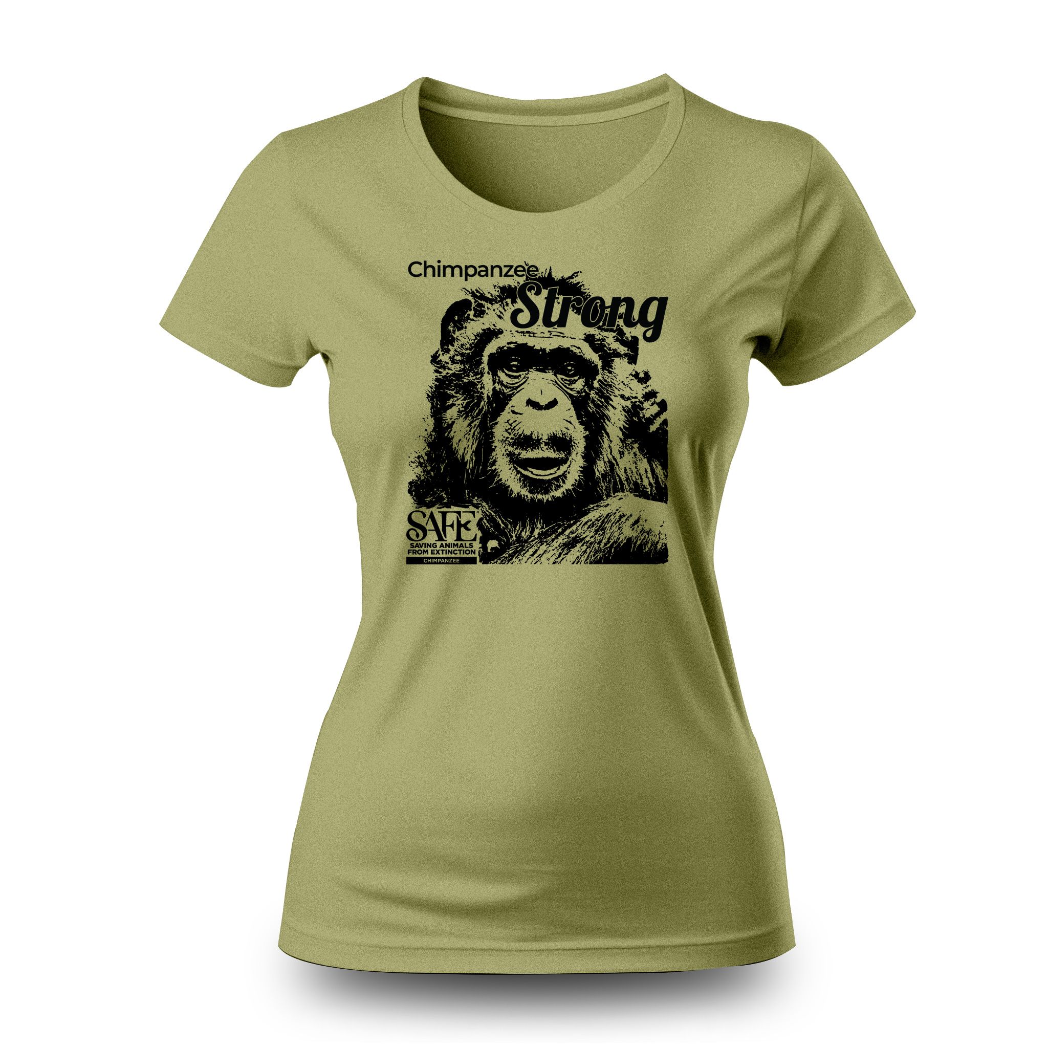 Ms. Bubbles Women's T-Shirt Wasabi green - Chimpanzee SAFE